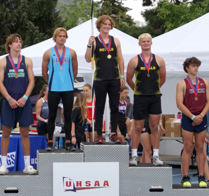 One year after elbow surgery, Roy High’s Ethan Ecker wins state javelin ...